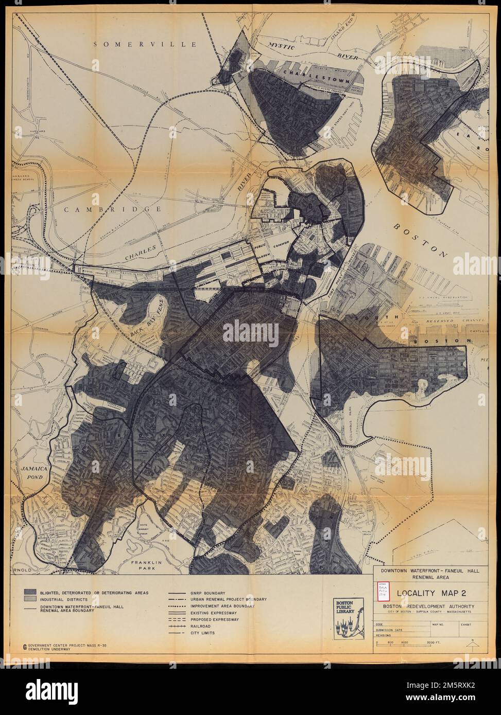 Downtown Waterfront-Faneuil Hall renewal area : locality map 2. Shows ...