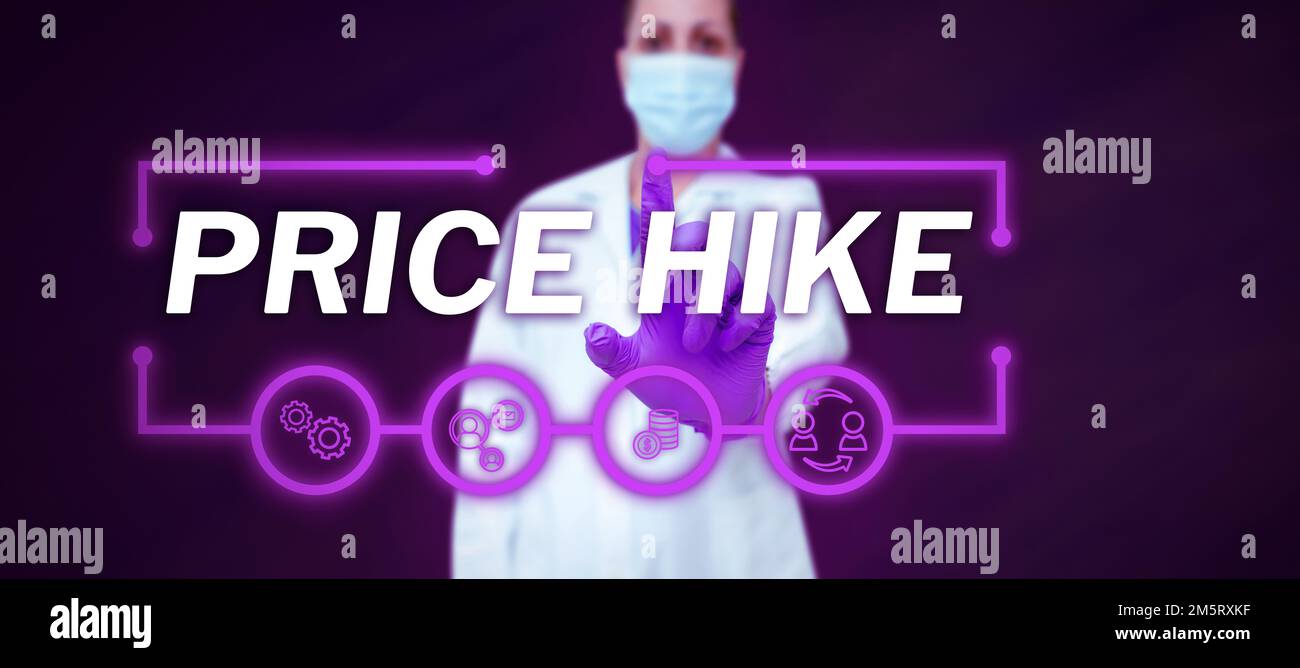 Writing displaying text Price Hike. Business showcase sum of values ... Writing displaying text Price Hike. Business showcase sum of values ...