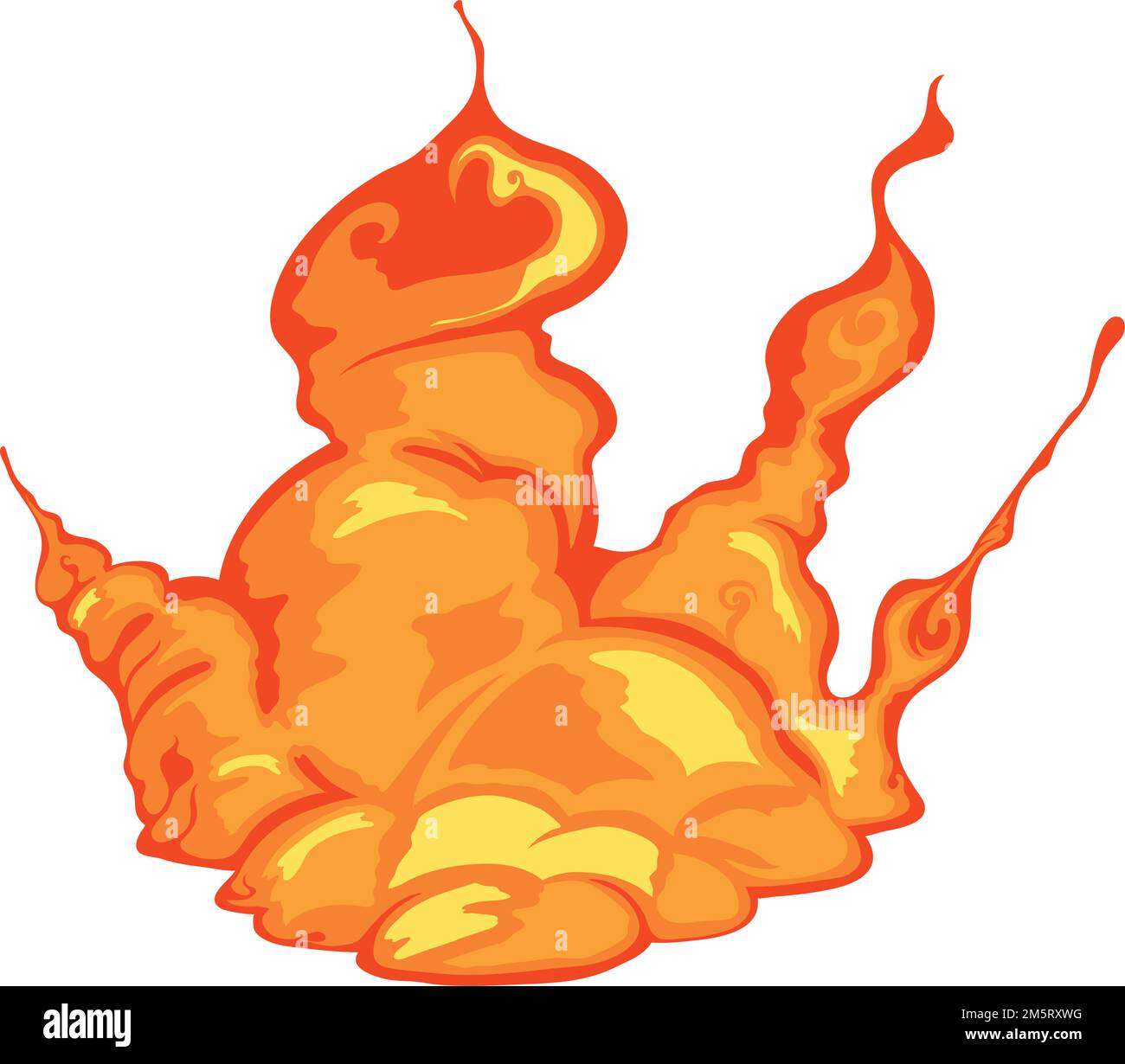 explosion orange color effect icon Stock Vector Image & Art - Alamy