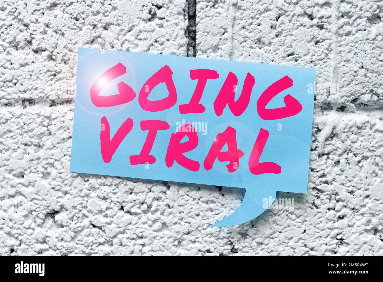 Conceptual display Going Viral. Word Written on image video or link ...