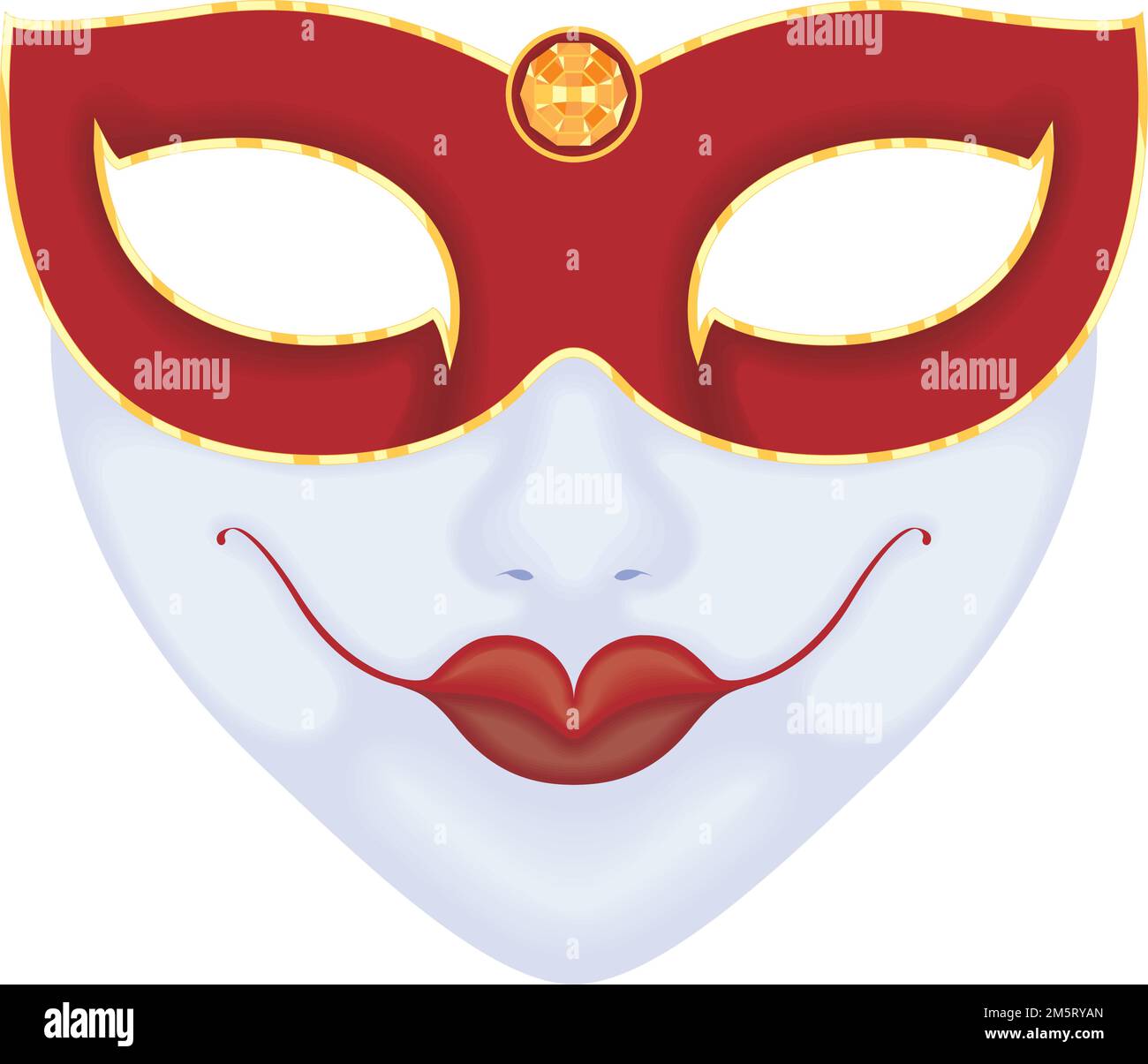 red mardi gras mask icon Stock Vector Image & Art - Alamy