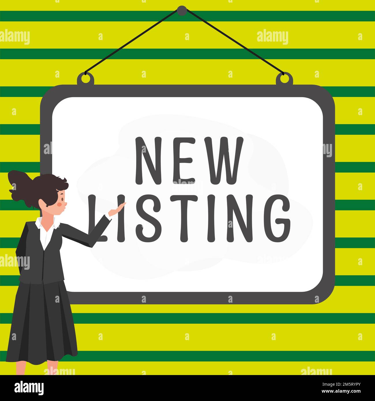 Handwriting text New Listing. Business concept Renew plans goals people ...