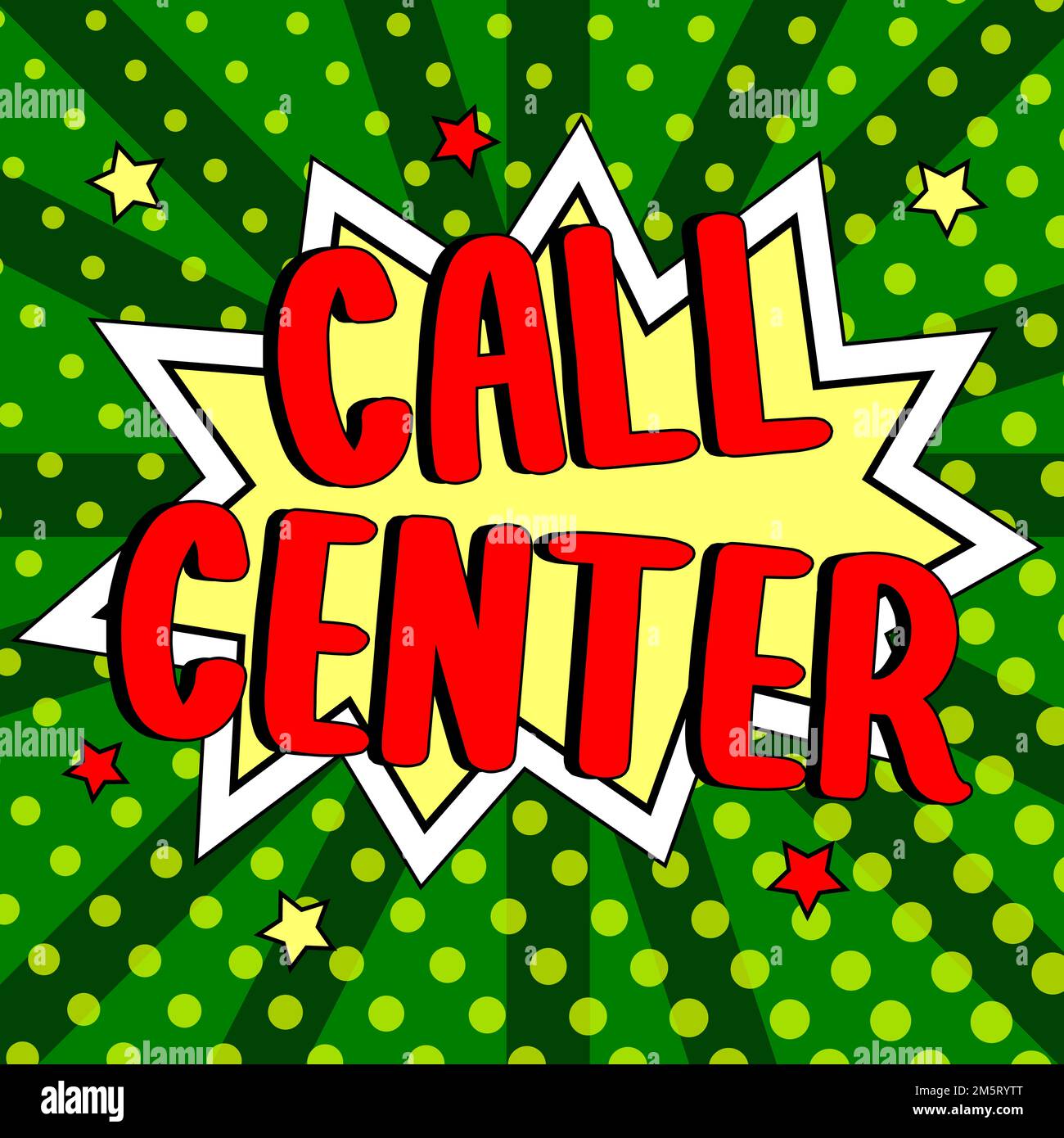 Conceptual caption Call Center. Business concept an office in which ...