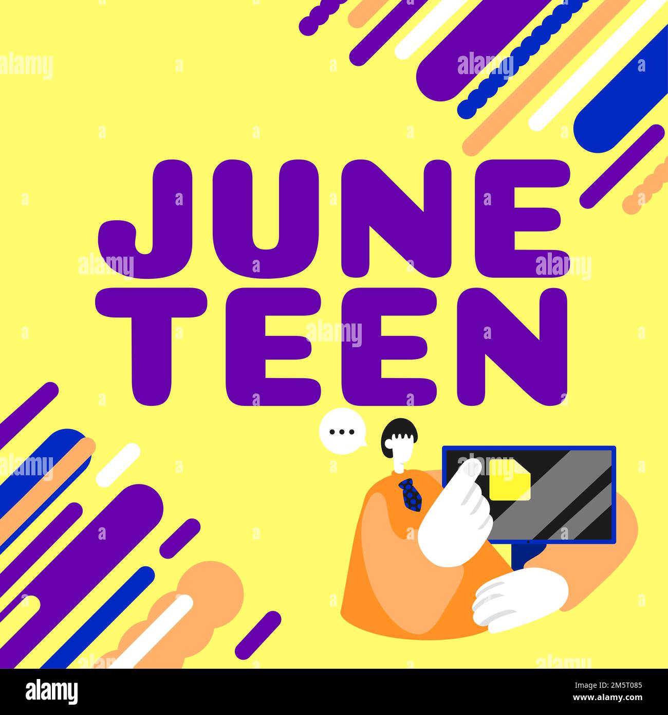 Conceptual caption June Teen. Internet Concept legal holiday in the ...