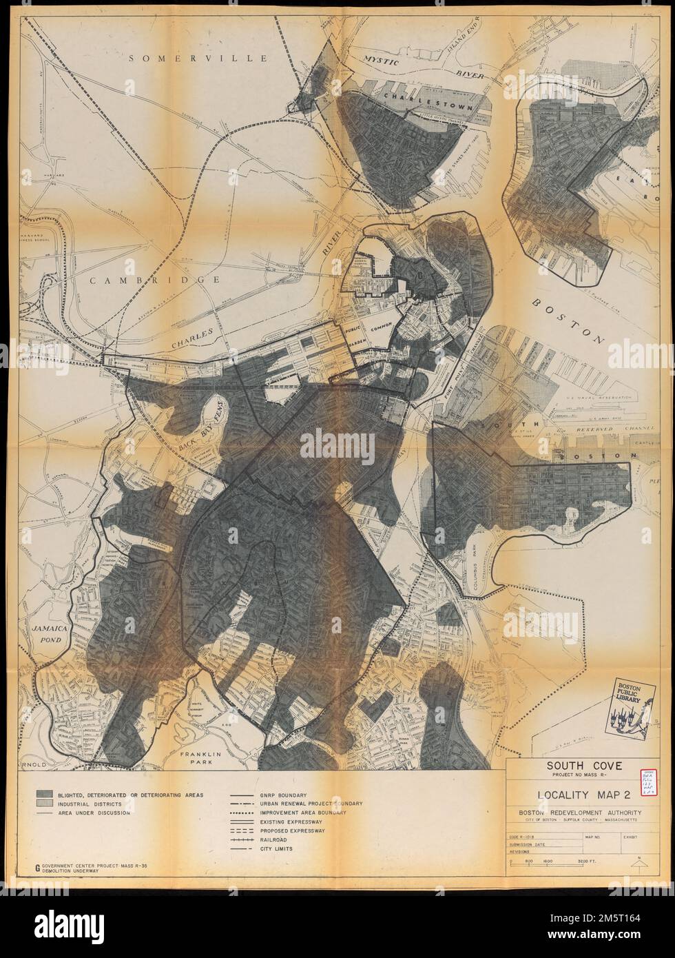 South Cove project no Mass r- : locality map 2. Shows blighted ...