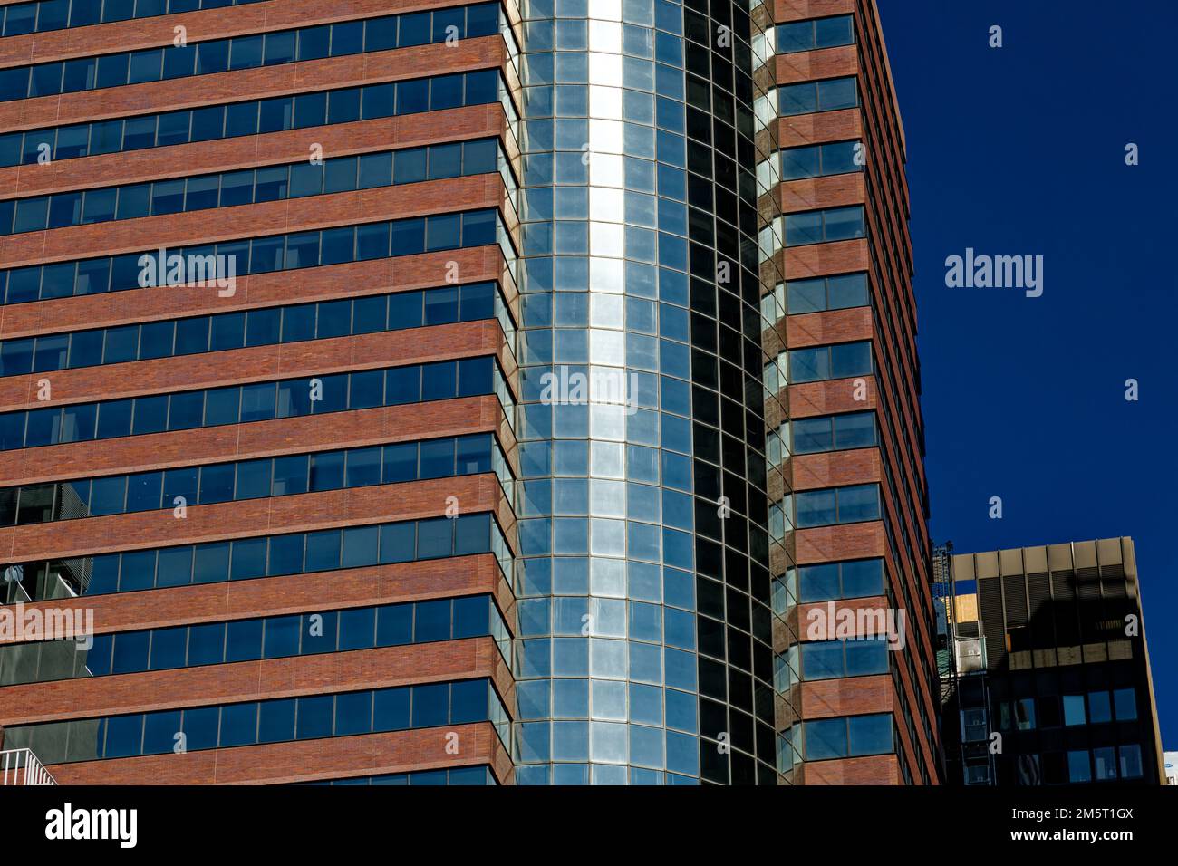 175 Water Street, the former AIG headquarters, sports bold cobalt ...