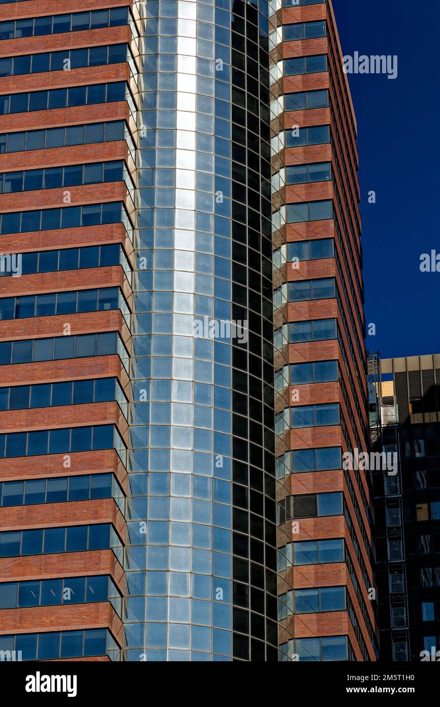 175 Water Street, the former AIG headquarters, sports bold cobalt ...