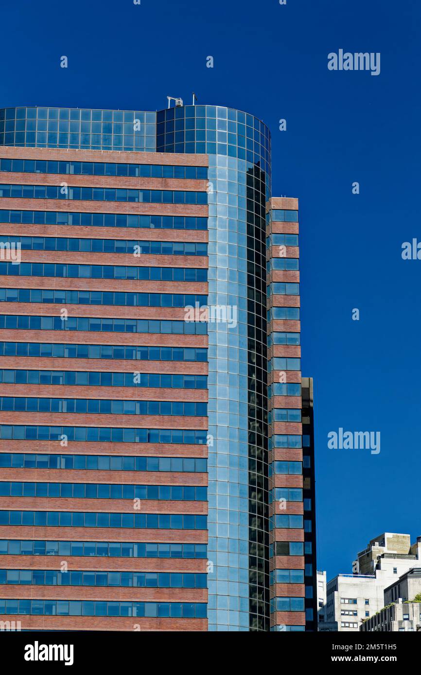 175 Water Street, the former AIG headquarters, sports bold cobalt ...