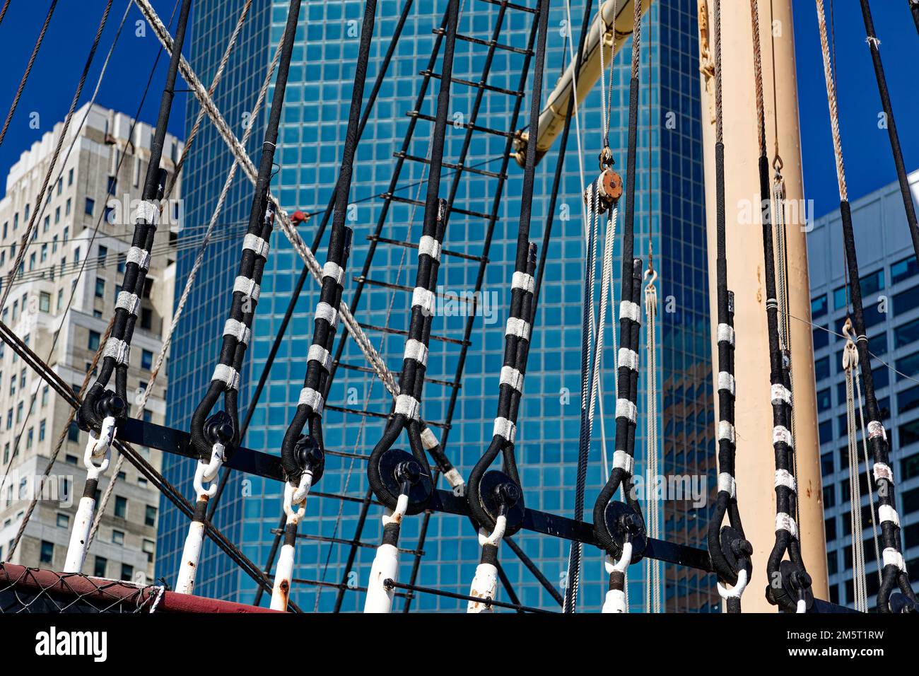Rigging of the four-masted barque Peking (now residing in a museum in ...
