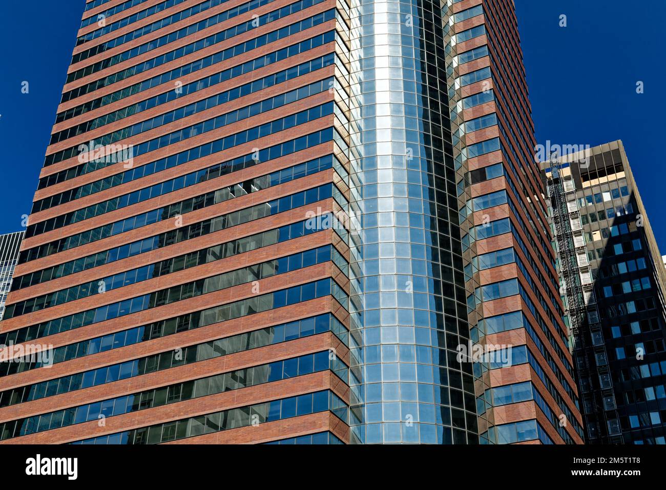 175 Water Street, the former AIG headquarters, sports bold cobalt ...