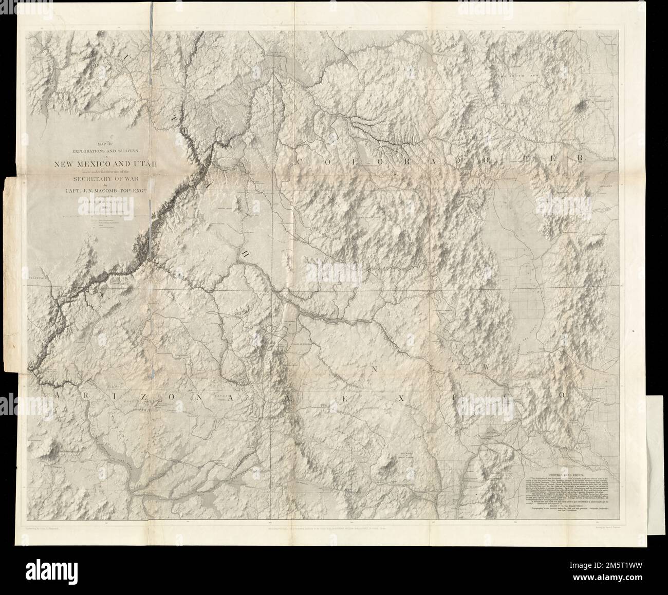 Map of explorations and surveys in New Mexico and Utah made under the ...