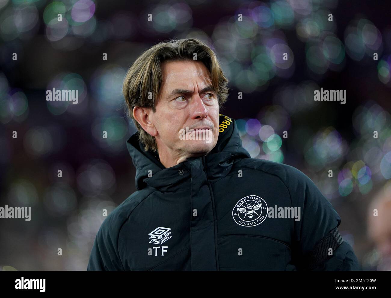 Brentford manager Thomas Frank before the Premier League match at the ...