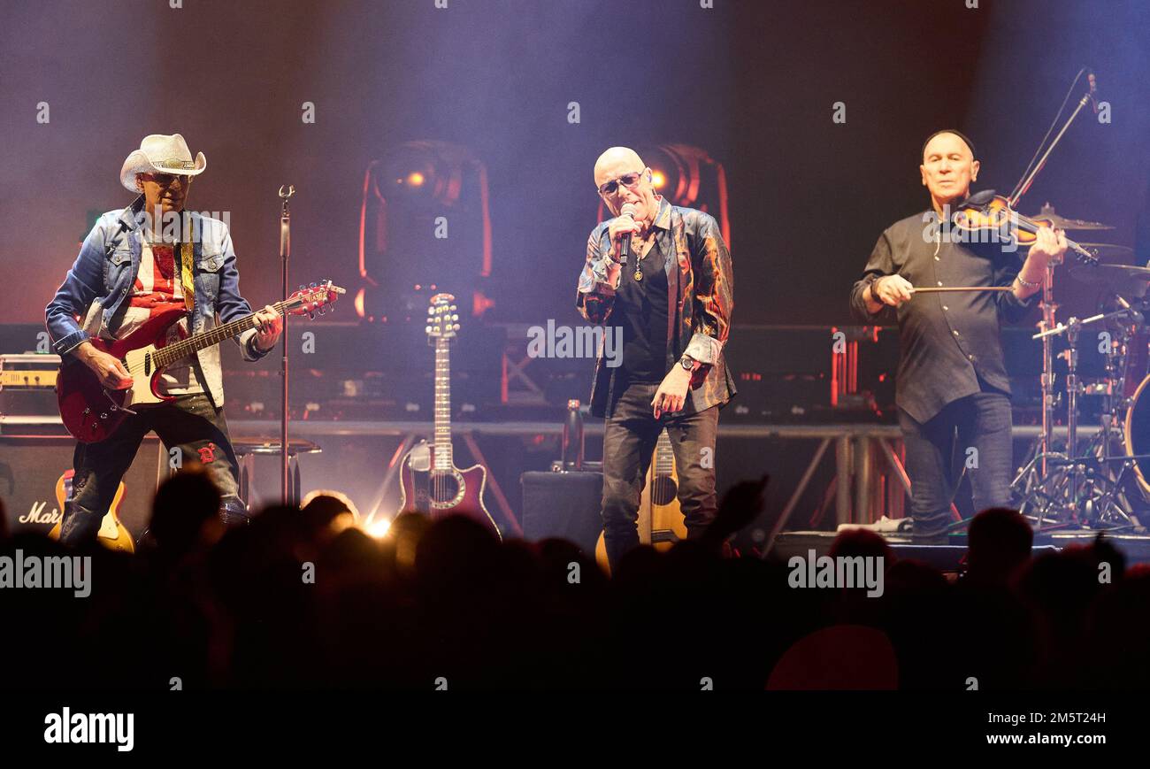 Berlin, Germany. 30th Dec, 2022. The band City plays with its members ...