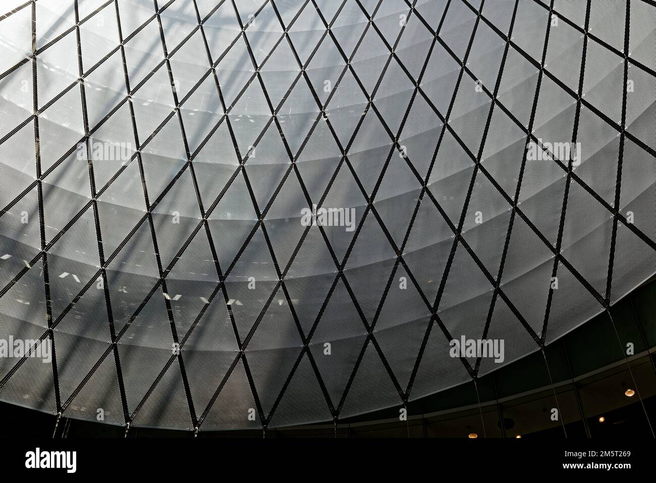 Fulton Center's atrium is capped by the "Sky Reflector Net" apparently ...