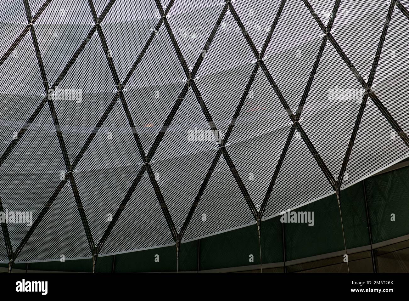 Fulton Center's atrium is capped by the "Sky Reflector Net" apparently ...