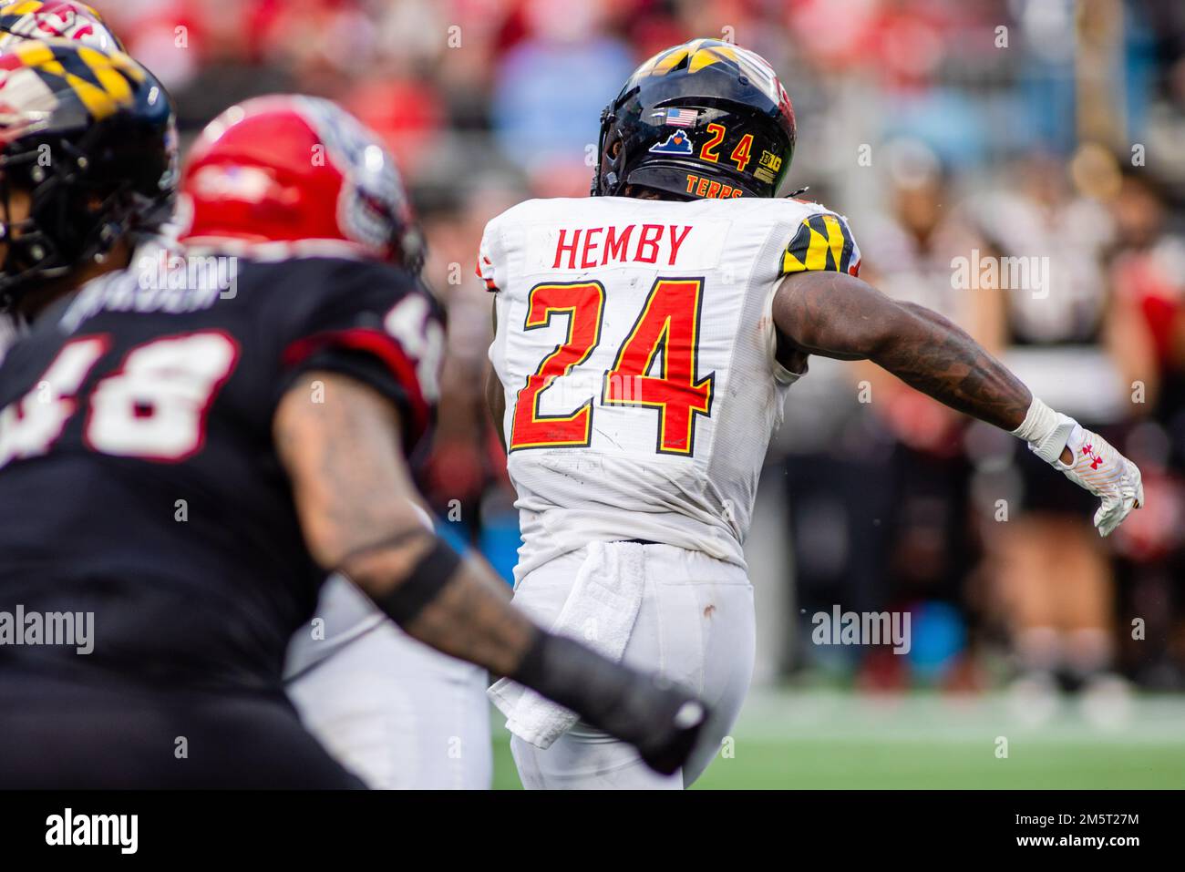 Charlotte, NC, USA. 30th Dec, 2022. Maryland Terrapins running back ...