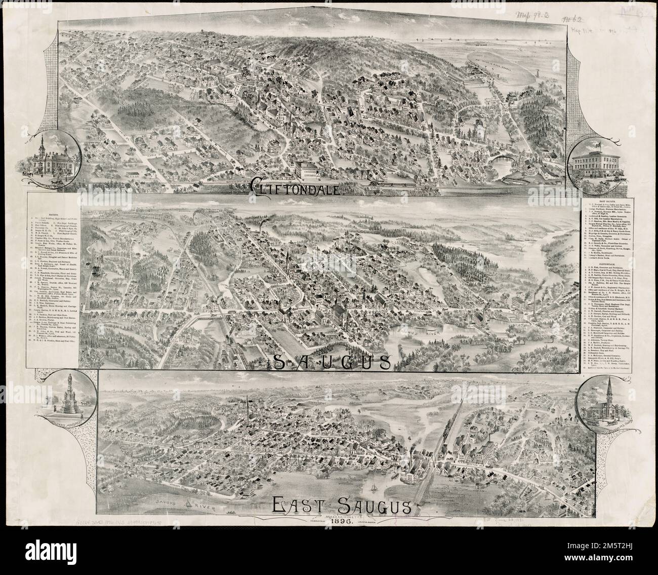 [Cliftondale, Saugus and East Saugus, Massachusetts] : 1896. Includes ...