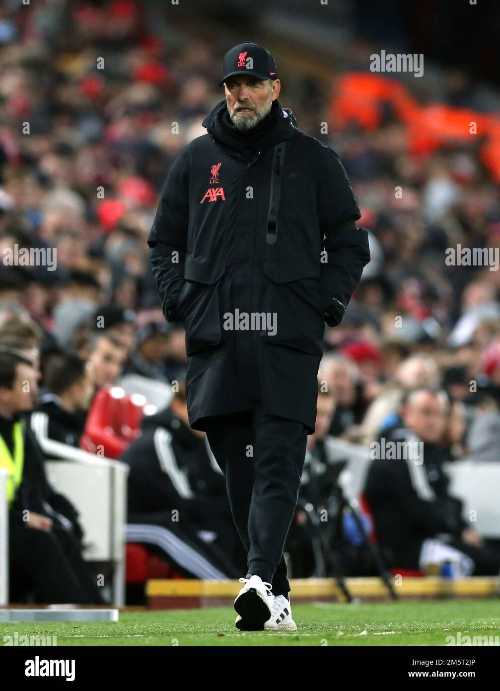 Liverpool manager Jurgen Klopp during the Premier League match at ...