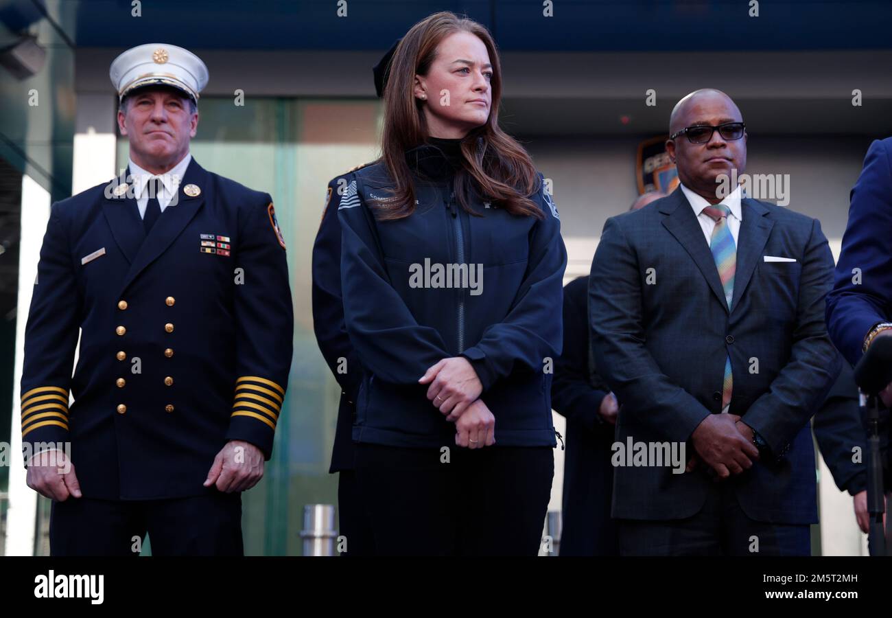 New York City, USA. 30th Dec, 2022. NYFD Commisioner Laura kavanagh ...