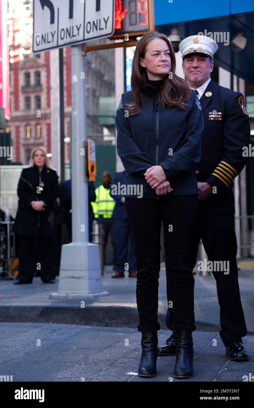 New York City, USA. 30th Dec, 2022. NYFD Commisioner Laura kavanagh ...