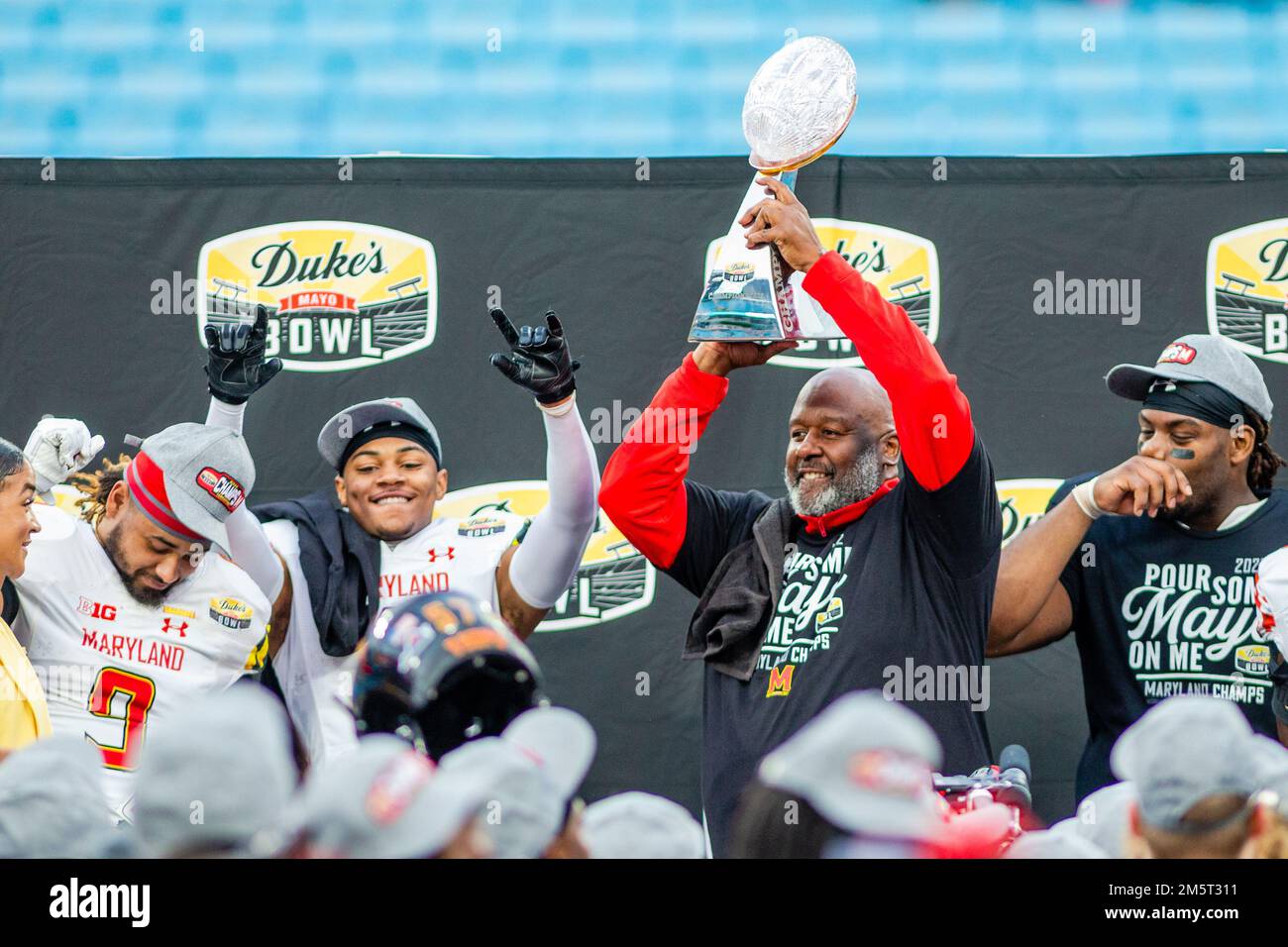 Charlotte, NC, USA. 30th Dec, 2022. Maryland Terrapins head coach Mike ...