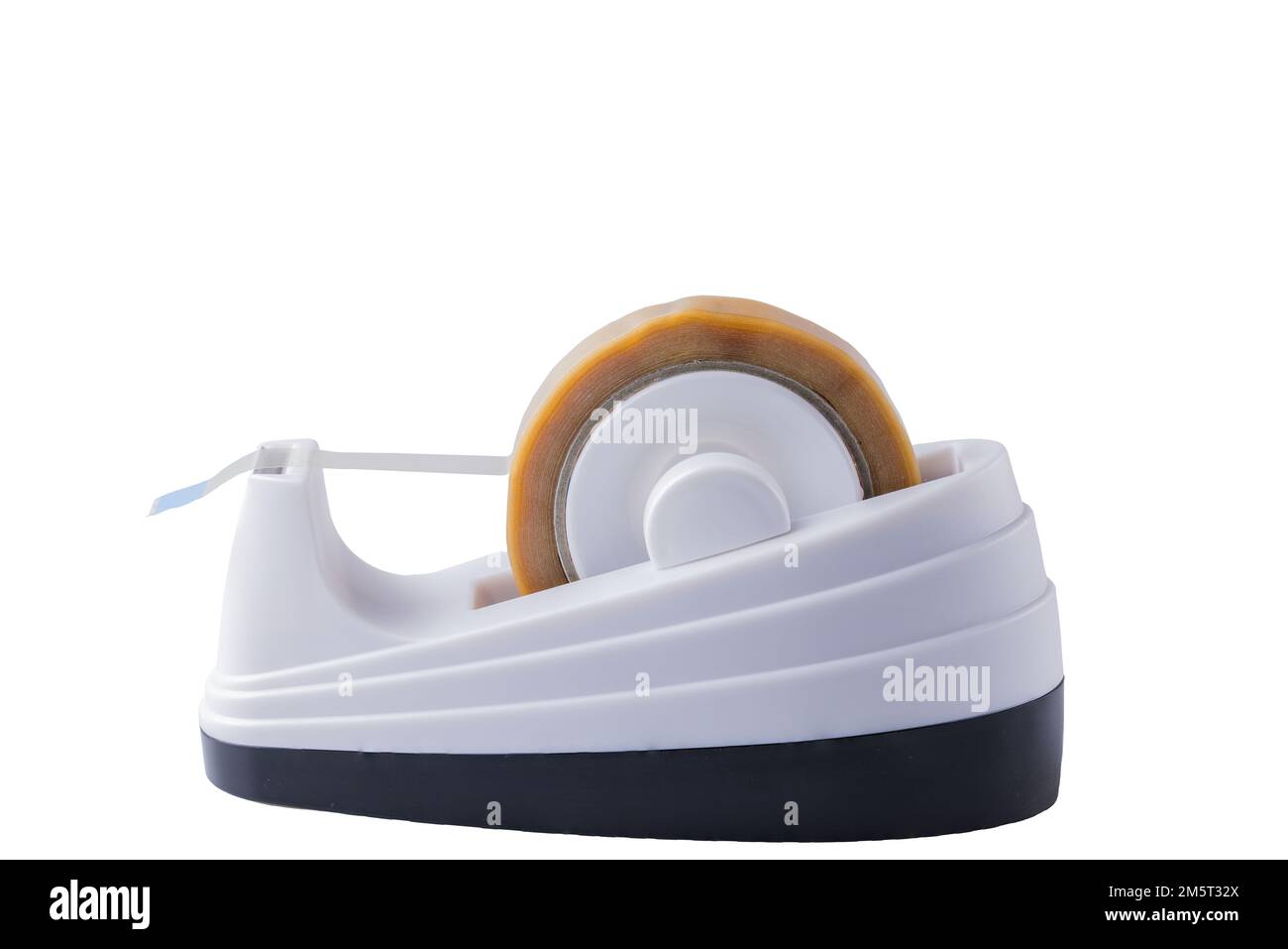 Close up view of tape dispenser holder on white background. Office ...