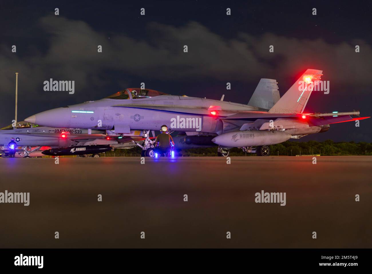 U.S. Marines with Marine All Weather Fighter Attack Squadron (VMFA(AW ...