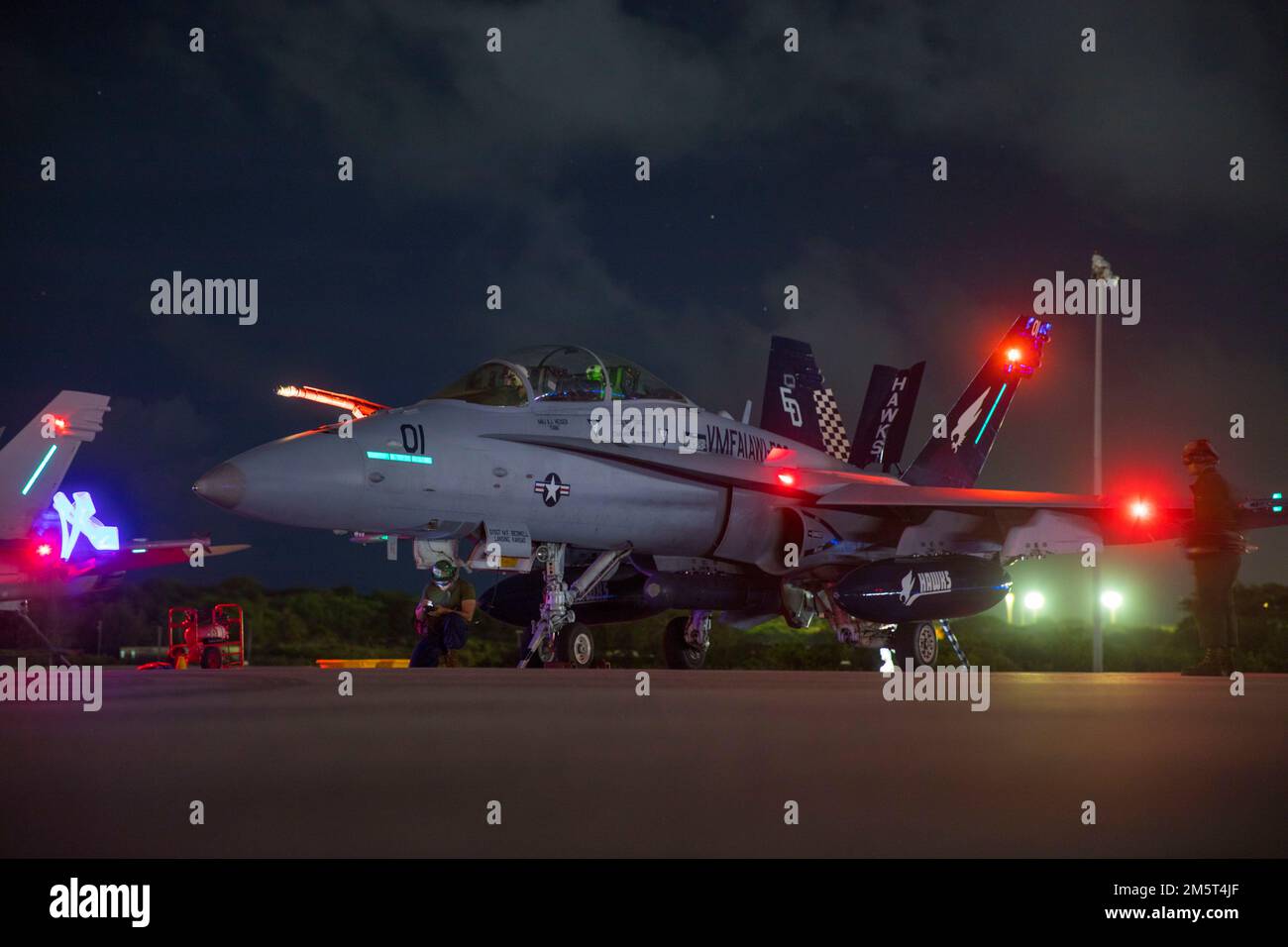 U.S. Marines with Marine All Weather Fighter Attack Squadron (VMFA(AW ...