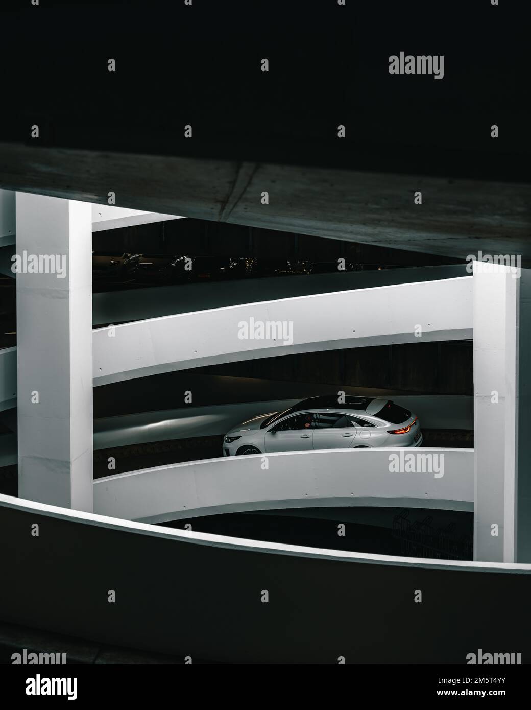 Exit ramp parking garage hi-res stock photography and images - Alamy