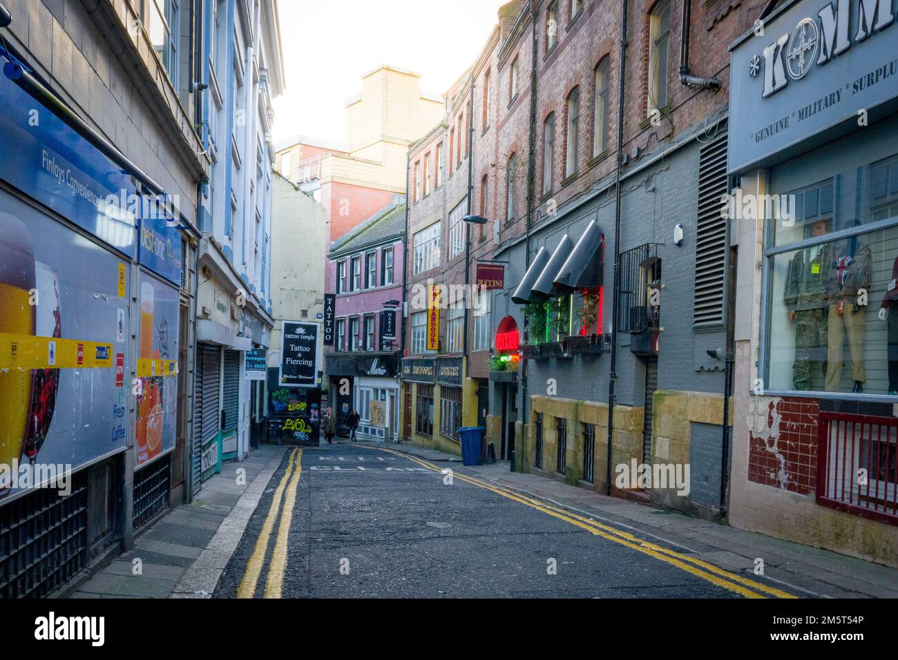 Back street in newcastle hi-res stock photography and images - Alamy