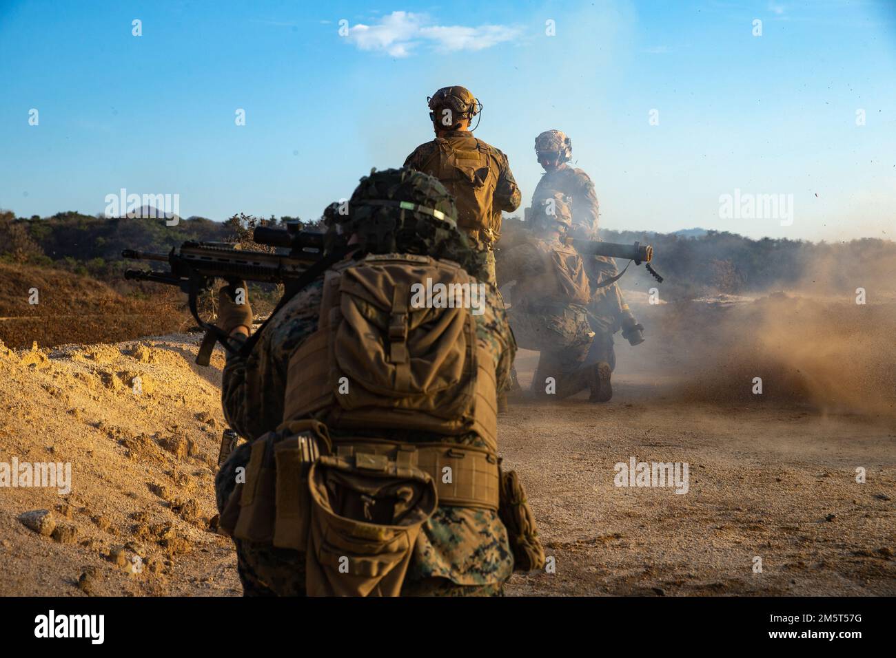 U.S. Marines with 3d Battalion, 4th Marines participate in a live-fire ...