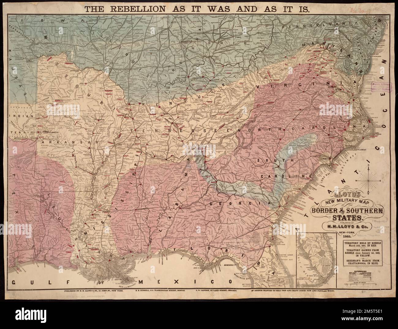 Border States Civil War Map Of Us