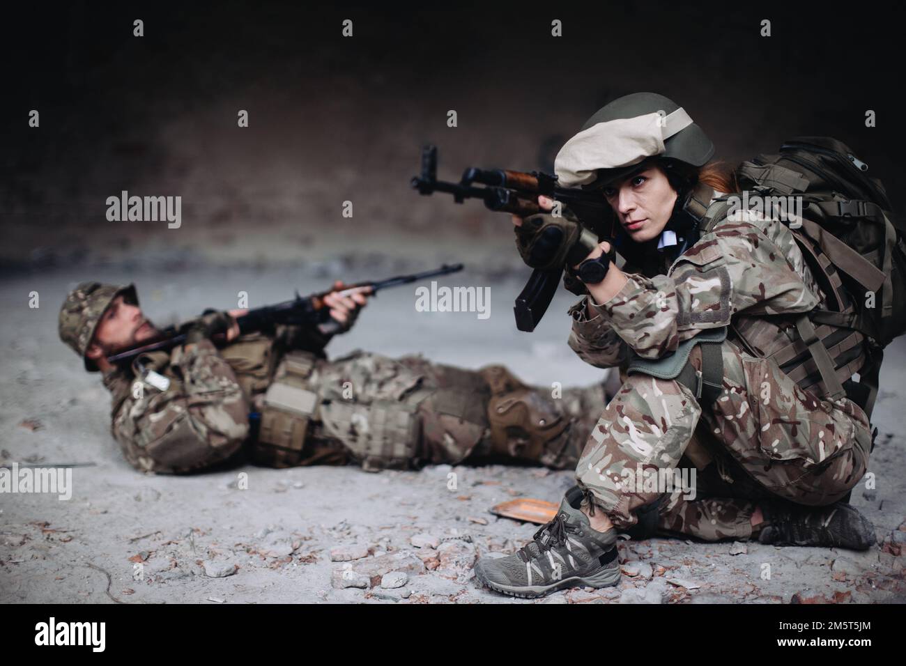 The Ukrainian military is defending its positions. Brothers in arms man ...