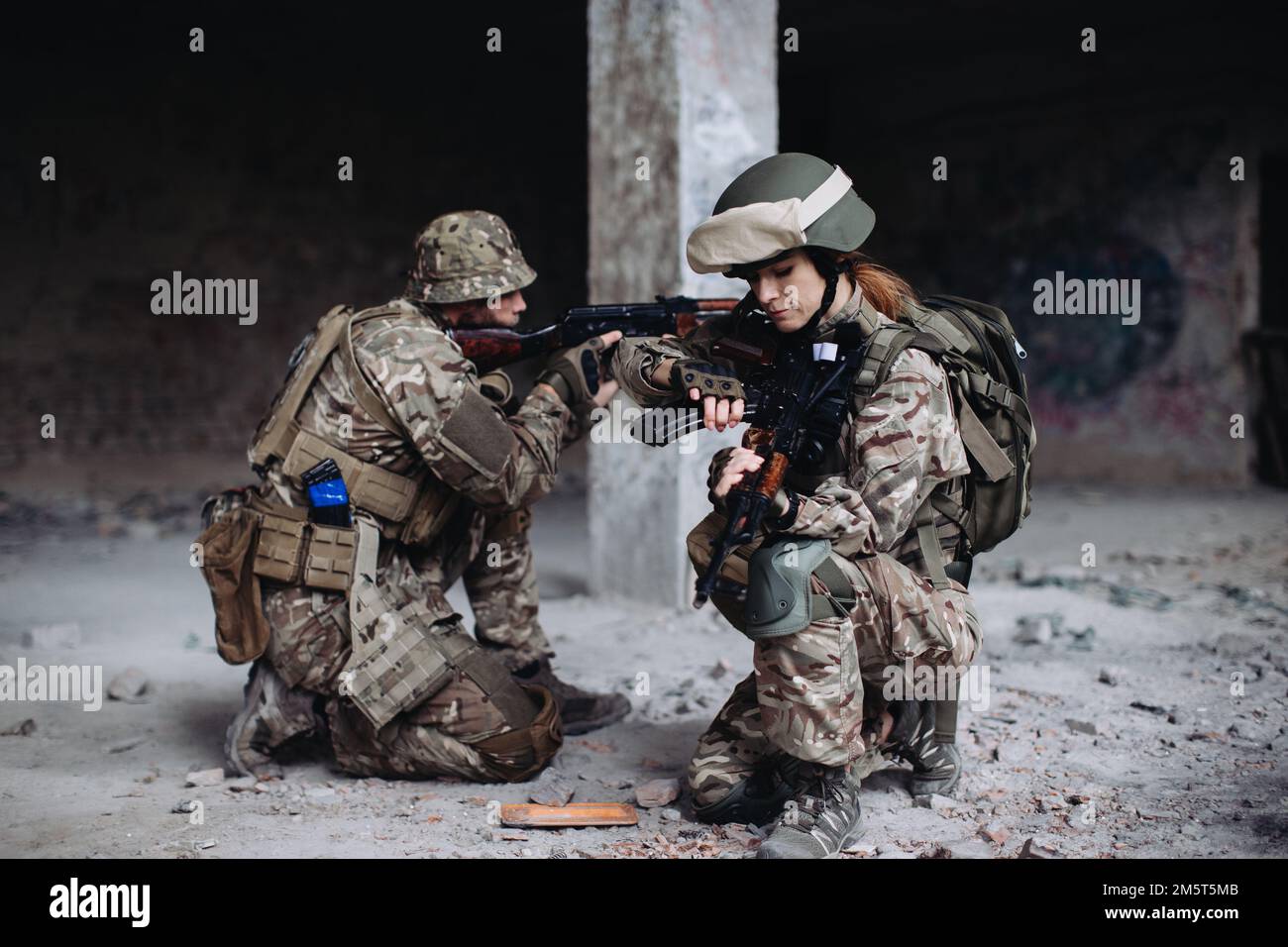 The Ukrainian military is defending its positions. Brothers in arms man ...