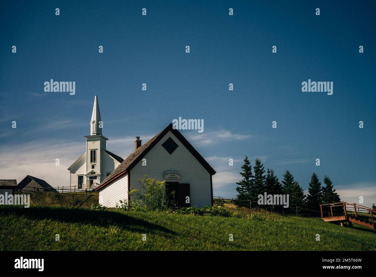 Historic church at Highland Village Museum Iona Cape Breton with Great ...