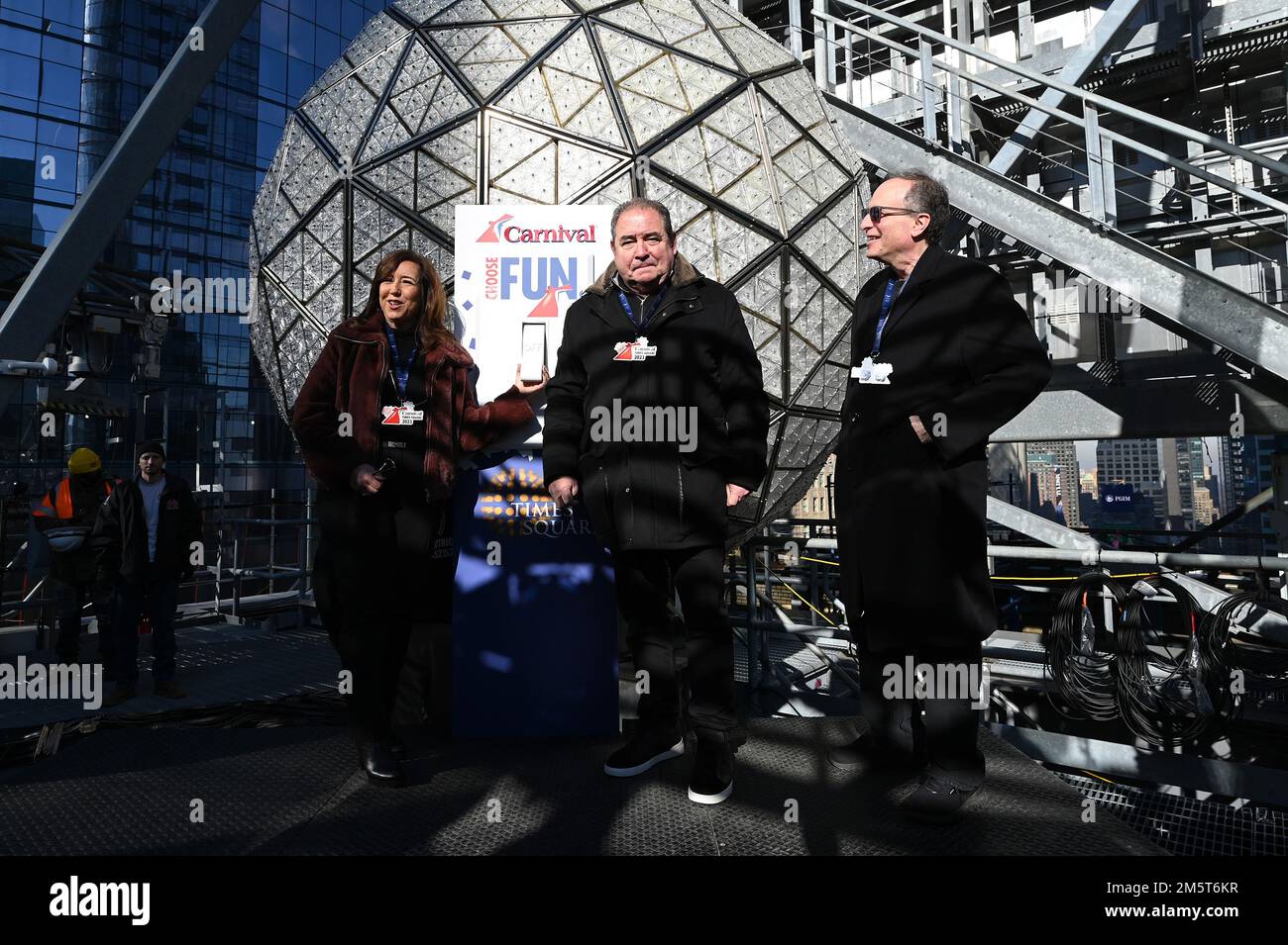 New York, USA. 30th Dec, 2022. (L-R) Christine Duffy, Emeril Bagasse ...