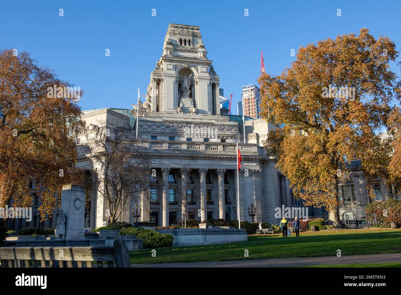 London, England – December 2022. Trinity Square Gardens contains a ...