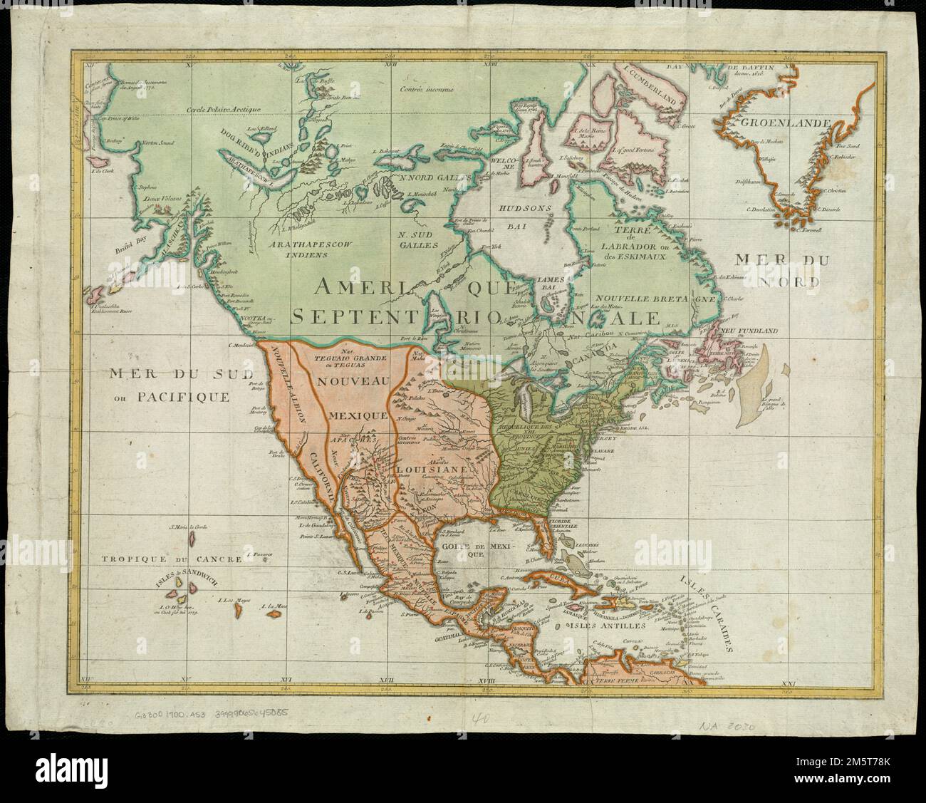 [Amerique septentrionale]. Relief shown pictorially. Title supplied by ...