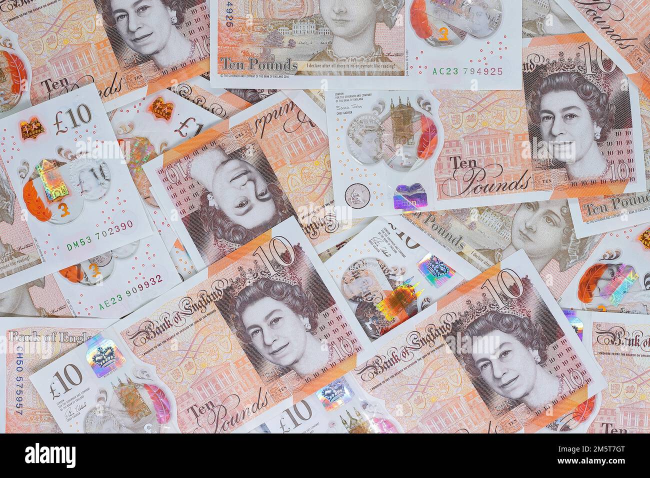 Uk orange banknotes hi-res stock photography and images - Alamy