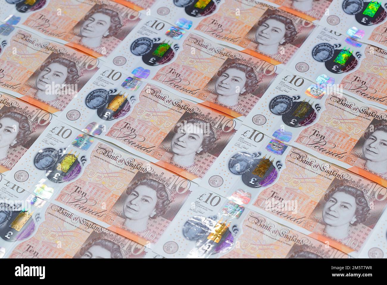 Uk orange banknotes hi-res stock photography and images - Alamy