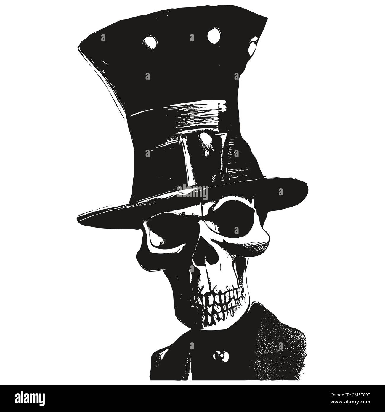 Human skeleton top hat Cut Out Stock Images & Pictures - Alamy