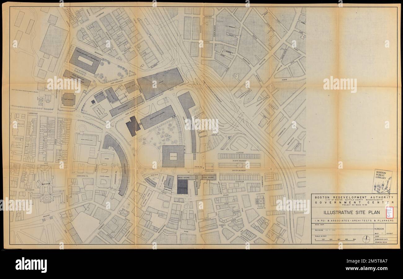Government Center project no. Mass. r-35 : illustrative site plan ...