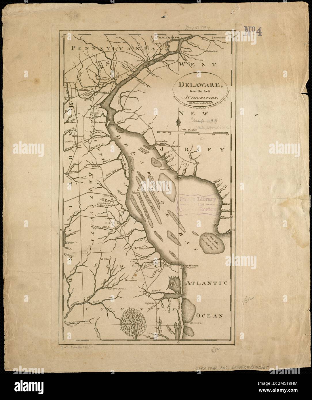 Delaware, from the best authorities. Covers also Delaware Bay, west New ...