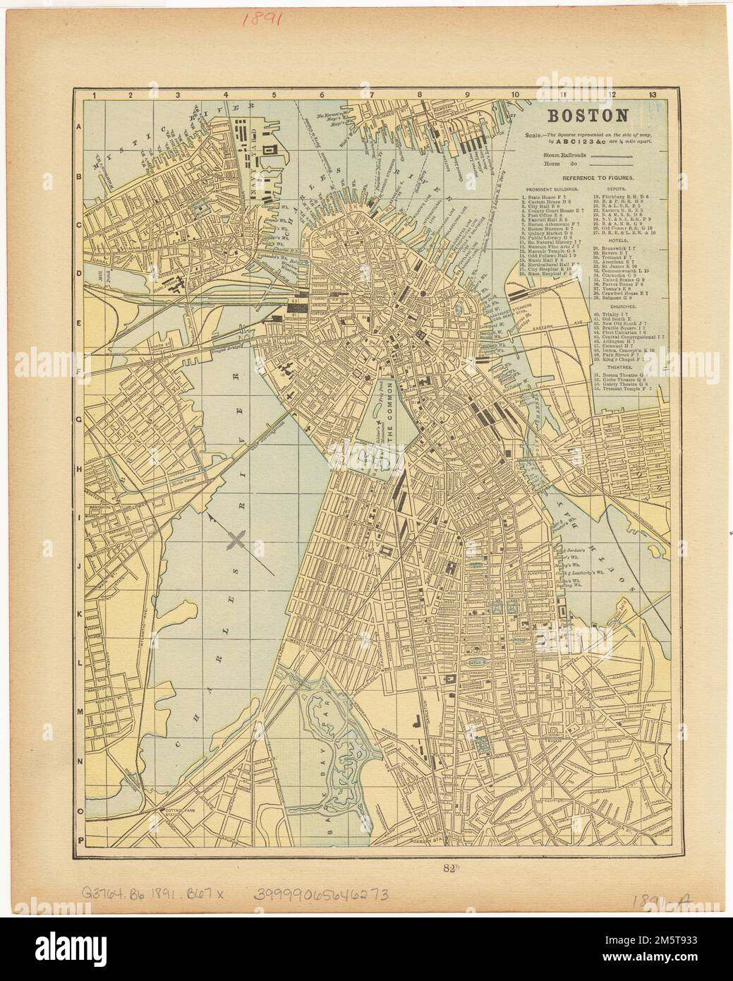 Boston. Oriented with north toward the upper left. Includes index to ...