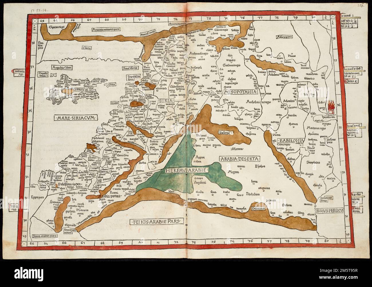 Quarta Asiae taubla continet Cyprum & Syrium & Iudea & vtraq. Arabia ...