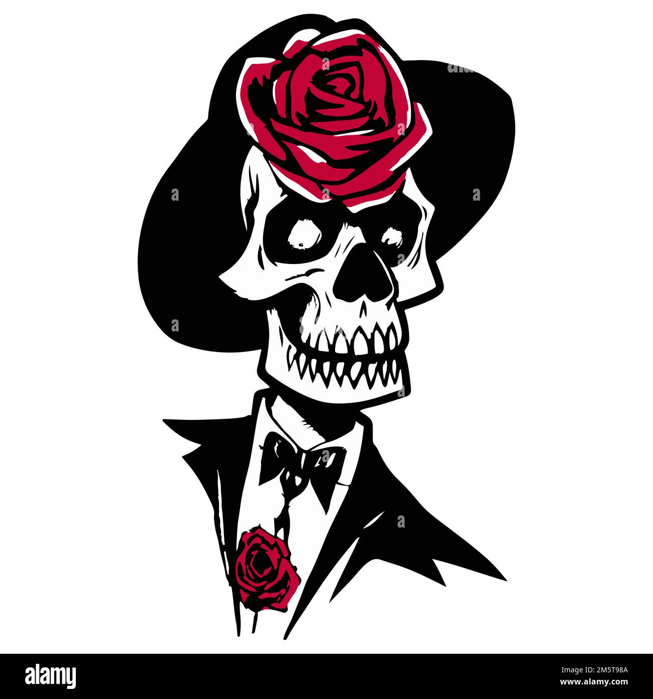 Rose tattoo cartoon Stock Vector Images - Alamy