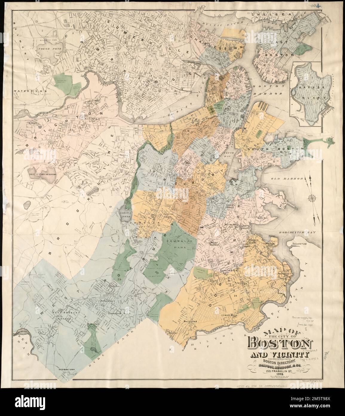 Boston Suffolk County Map