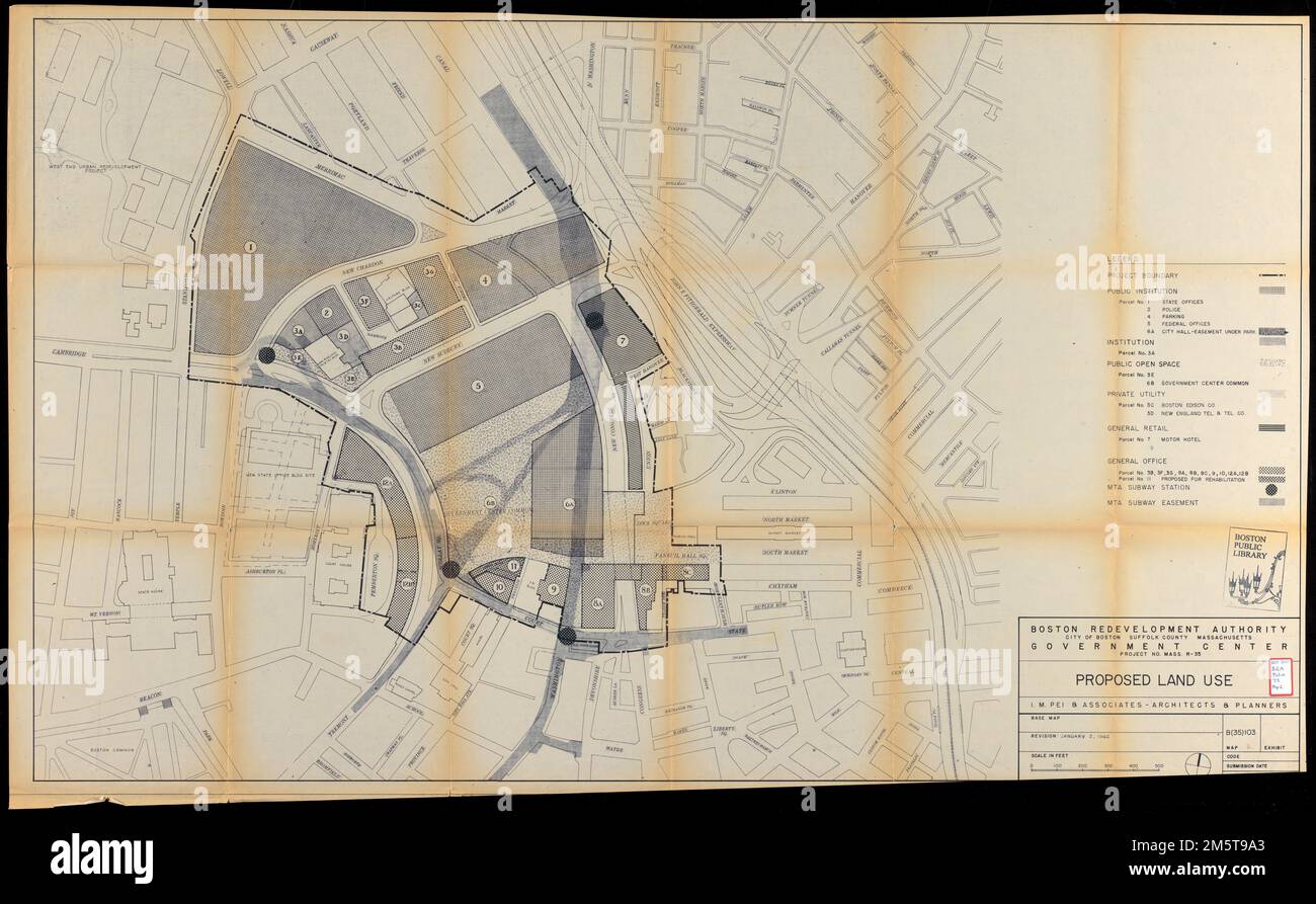 Government Center project no. Mass. r-35 : proposed land use. Shows ...