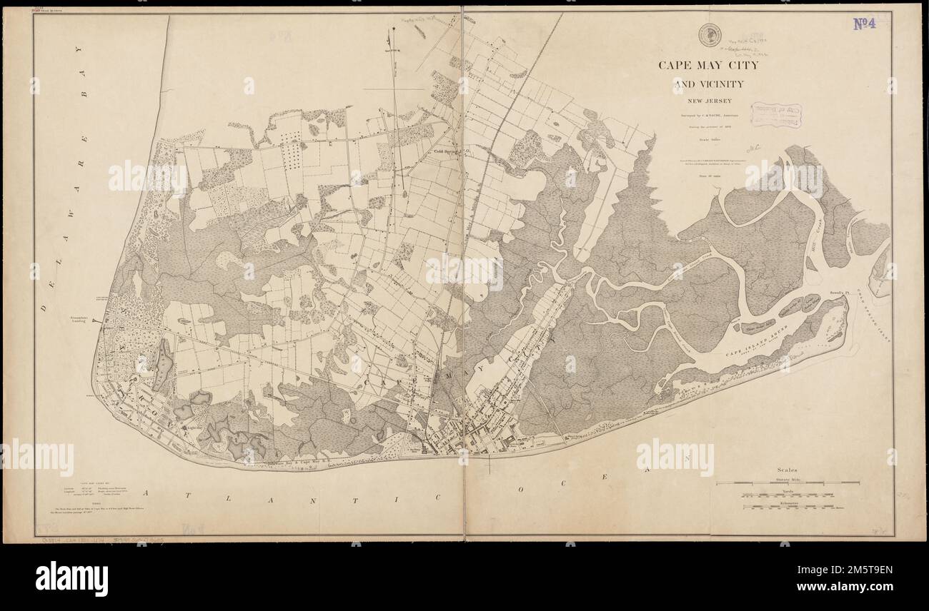 Cape may county map hi-res stock photography and images - Alamy