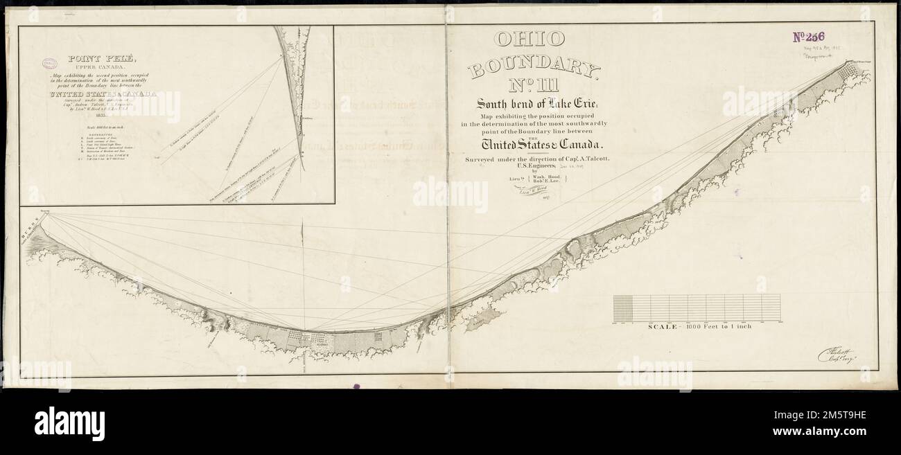 Ohio boundary no. 1 South Bend of Lake Michigan : map, exhibiting the ...